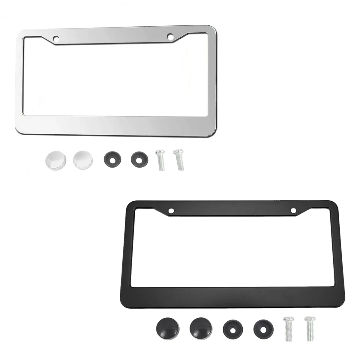 XCLPF Car License Plate Frame - stainless steel Auto License Plate ...