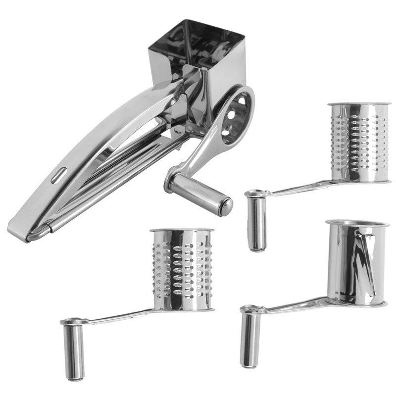Rotary-Cheese-Grater-Vegetable-Slicer-Shredder-And-Grinder-With-4 ...