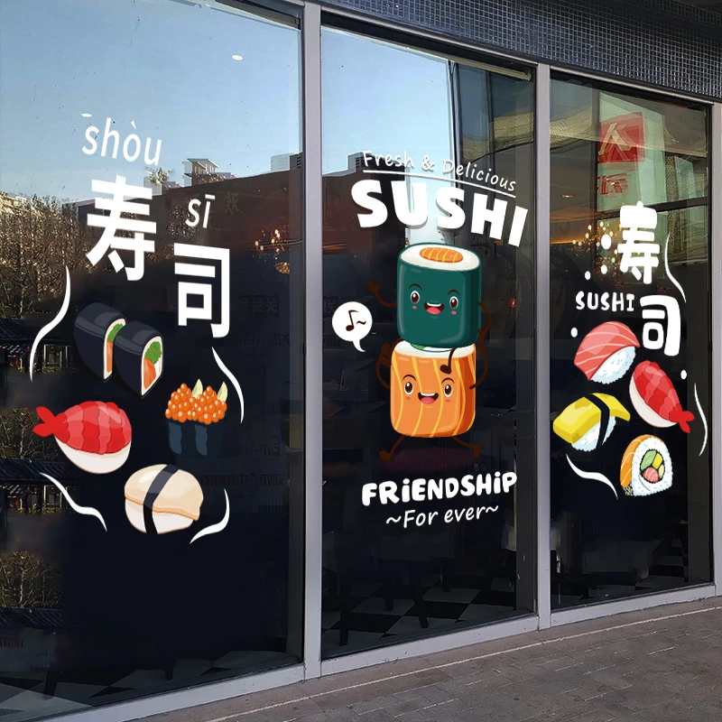 Creative-Japanese-style-Glass-Sushi-Izakaya-Cuisine-Lamian-Noodles ...