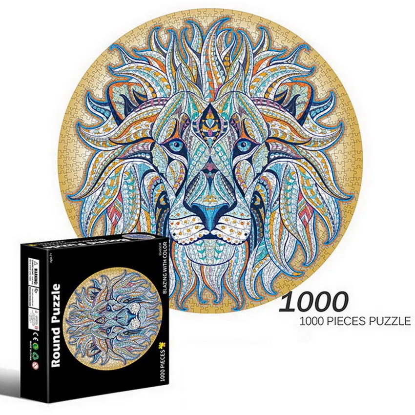 Round-Jigsaw-Puzzles-For-Kids-Educational-Toys-for-Children-Creative ...