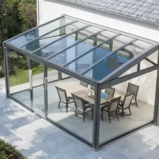 TOMA Glass Sunroom Green House Movable Sunroom Free Standing Sunroom ...