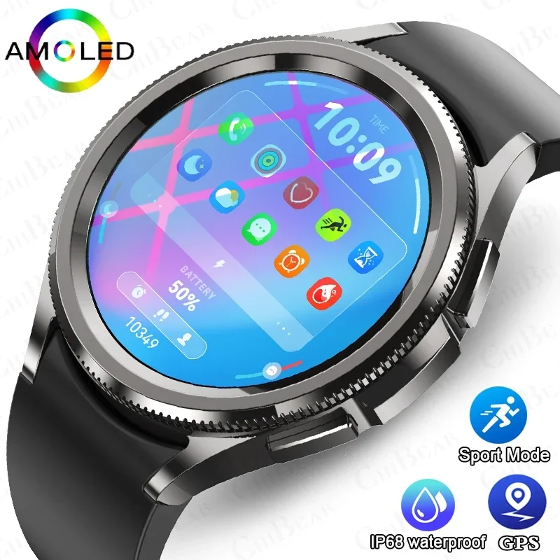 For IOS Android Watch 6 2025 new smart Watch Man 1.43 "AMOLED always ...