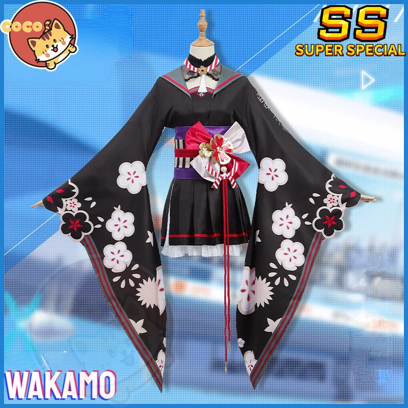 Wakamo-disfraz-de-Cosplay-juego-Blue-Archive-Wakamo-koaka-Wakamo-Kimono ...