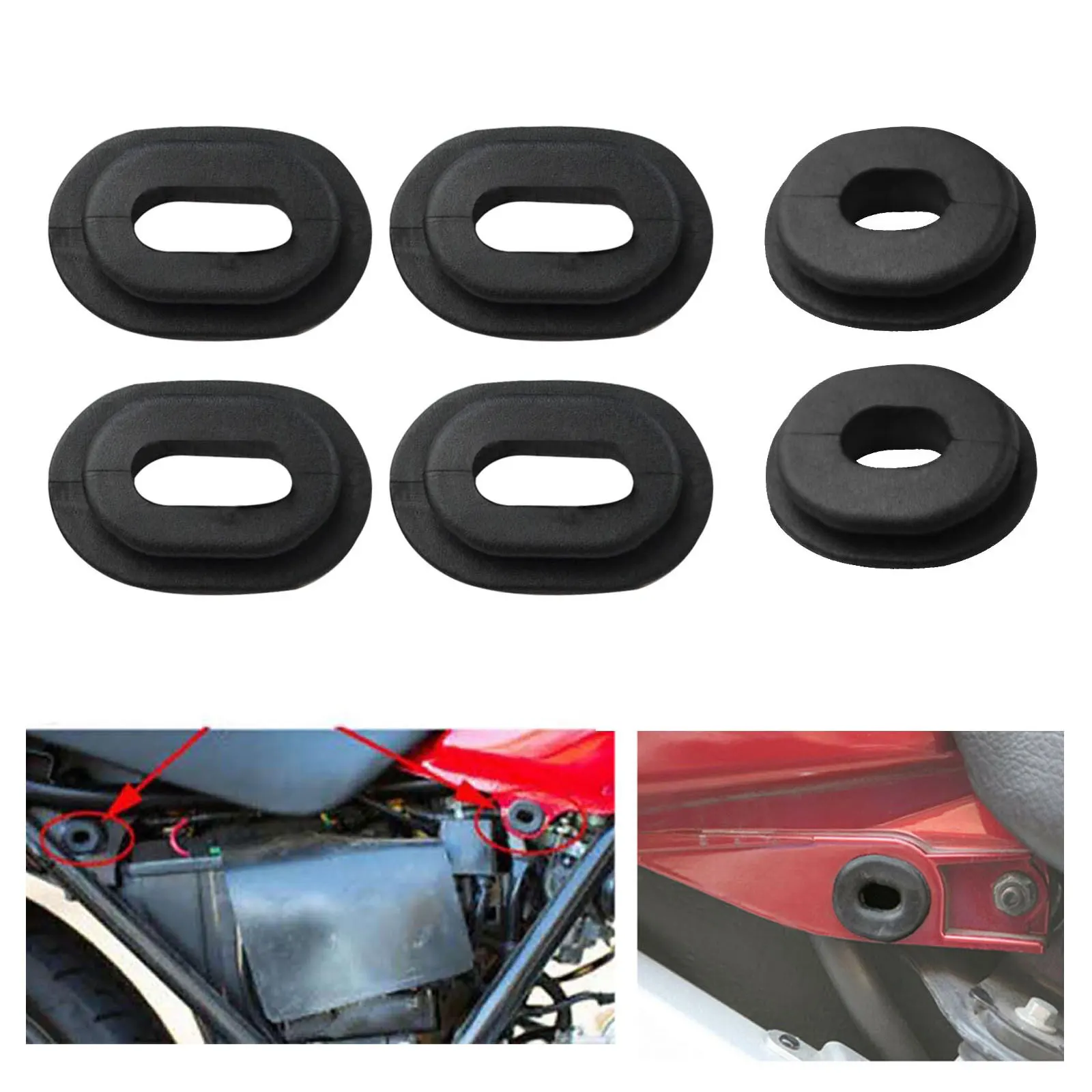 6-Pcs-Motorcycle-Body-Side-Cover-Rubber-Grommet-Fairing-Washer-Bolts ...