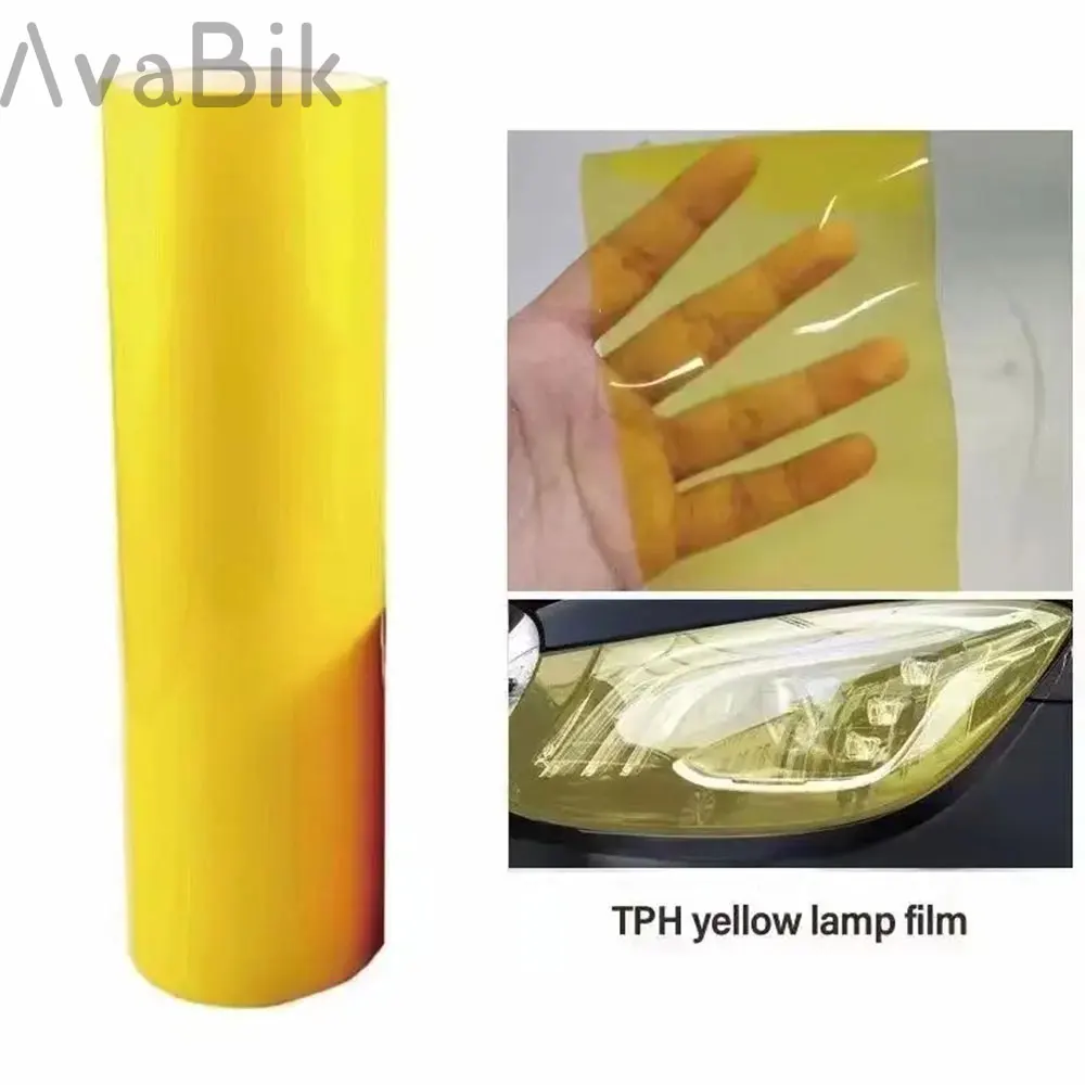 Yellow-Car-Sticker-Headlight-Taillight-Tint-TPH-Protective-Wrap ...