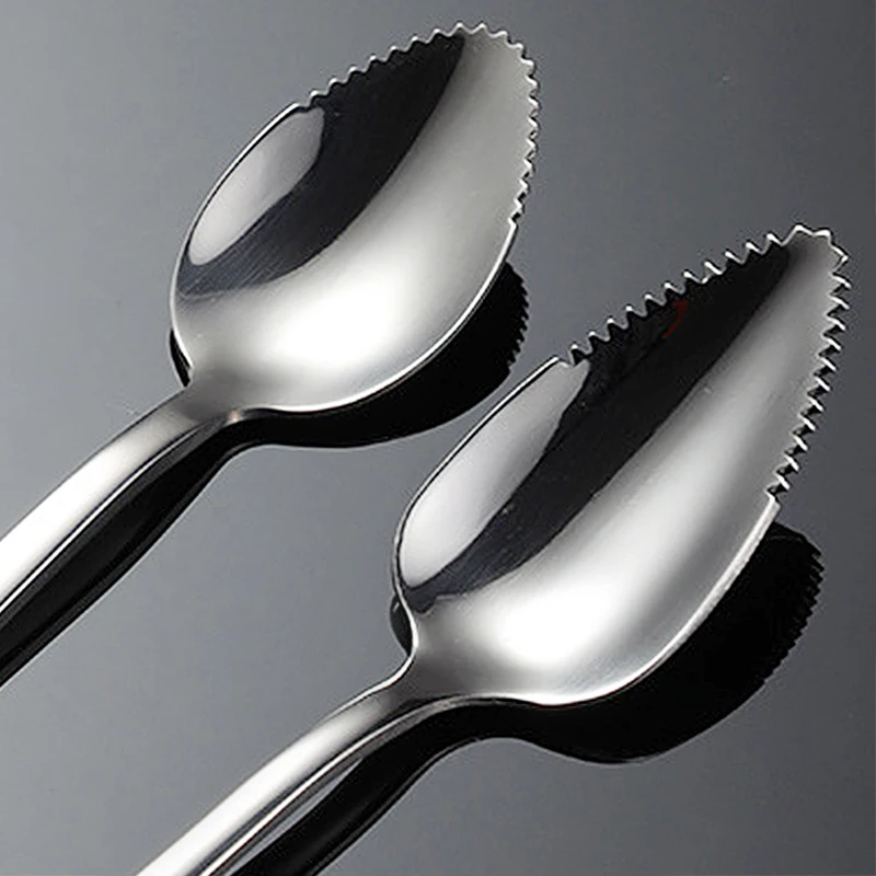 Grapefruit-Spoon-with-Serrated-Edge-Stainless-Steel-Long-Handle ...