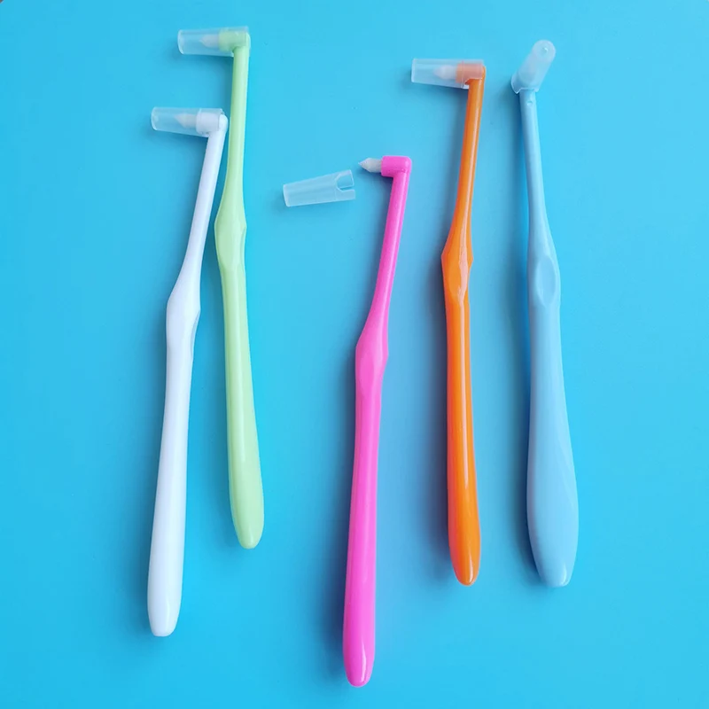 Single-Tuft-Toothbrush-Orthodontic-Interdental-Brush-Single-beam-Soft ...