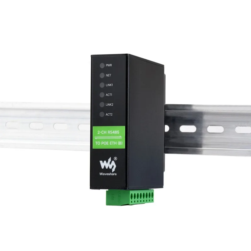 Din-Rail-2CH-ports-RS485-to-RJ45-Ethernet-Serial-Server-modbus-gateway ...