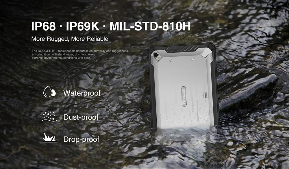 DOOGEE R10 Rugged Tablet 10.4 Inch 2K Display Helio G99 Octa Core 15GB ...