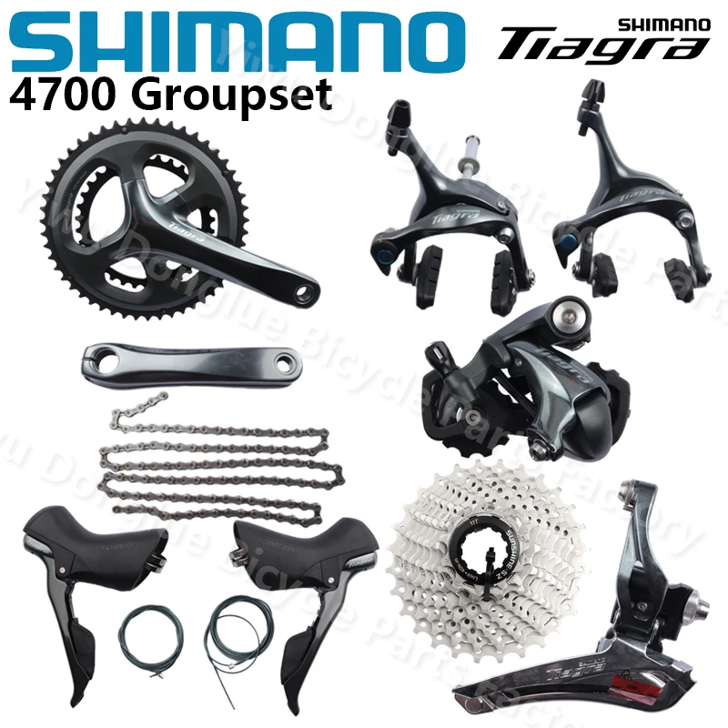 Shimano Tiagra 4700 Road Full Groupset Group 2x10 Speed Sunshine 10s ...
