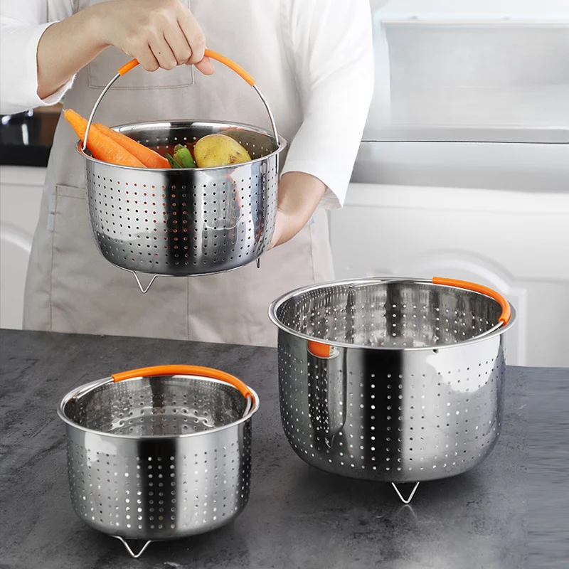 Universal-Steamer-Basket-304-Stainless-Steel-Food-Grade-Steamer-with ...