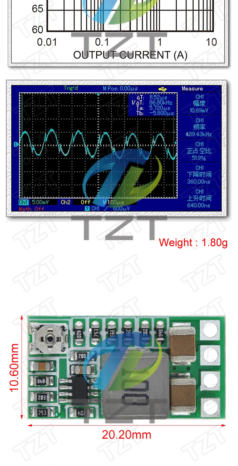 Mini DC-DC 12-24V To 5V 3A понижающий модуль питания, понижающий ...