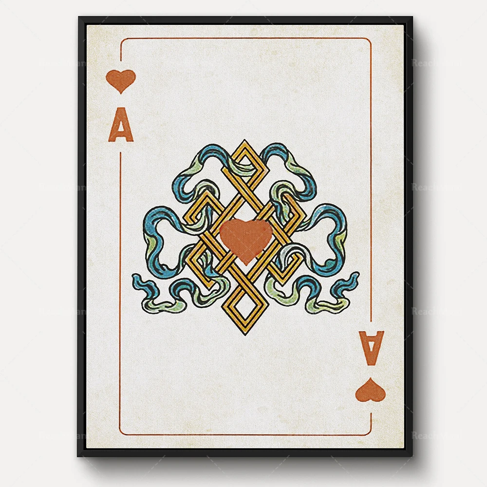 Ace Of Hearts Card Vintage
