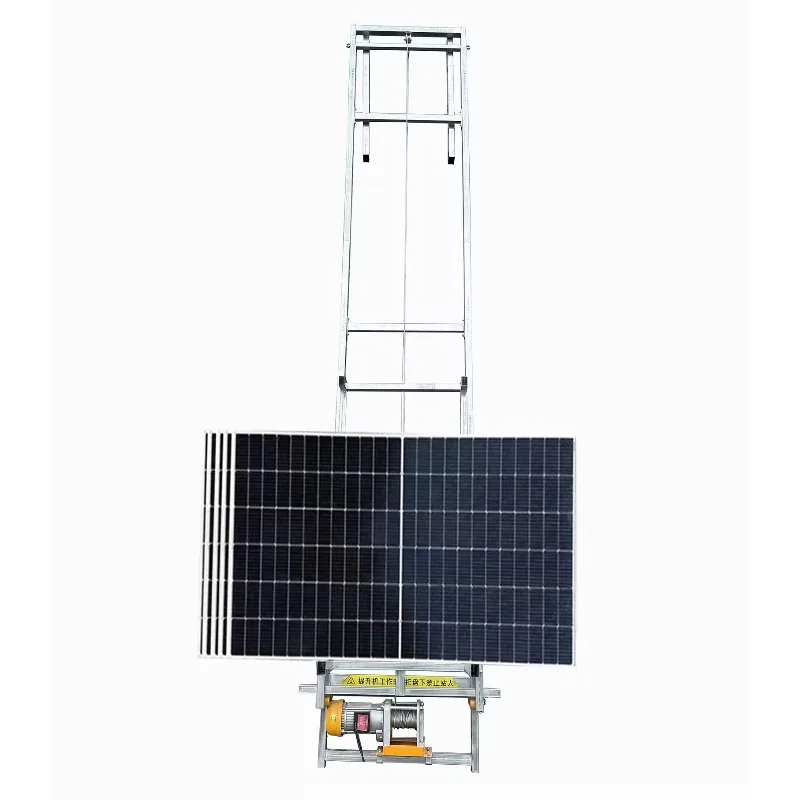 Glass Photovoltaic Panels Lifter Electric Solar Panel Lift Hoist 2-25M ...
