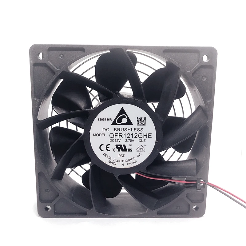 original for Delta 12cm violent high air volume cooling fan QFR1212GHE ...