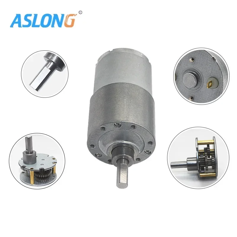 4pcs-JGB37-3530-Miniature-DC-Gear-Motor-Speed-Adjustable-Small-Motor ...