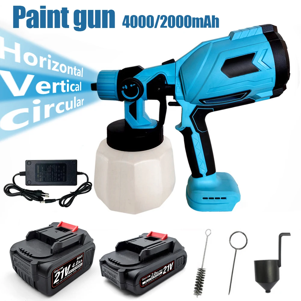 Electric-Spray-Gun-Cordless-Handheld-Paint-Sprayer-1000ml-Auto ...