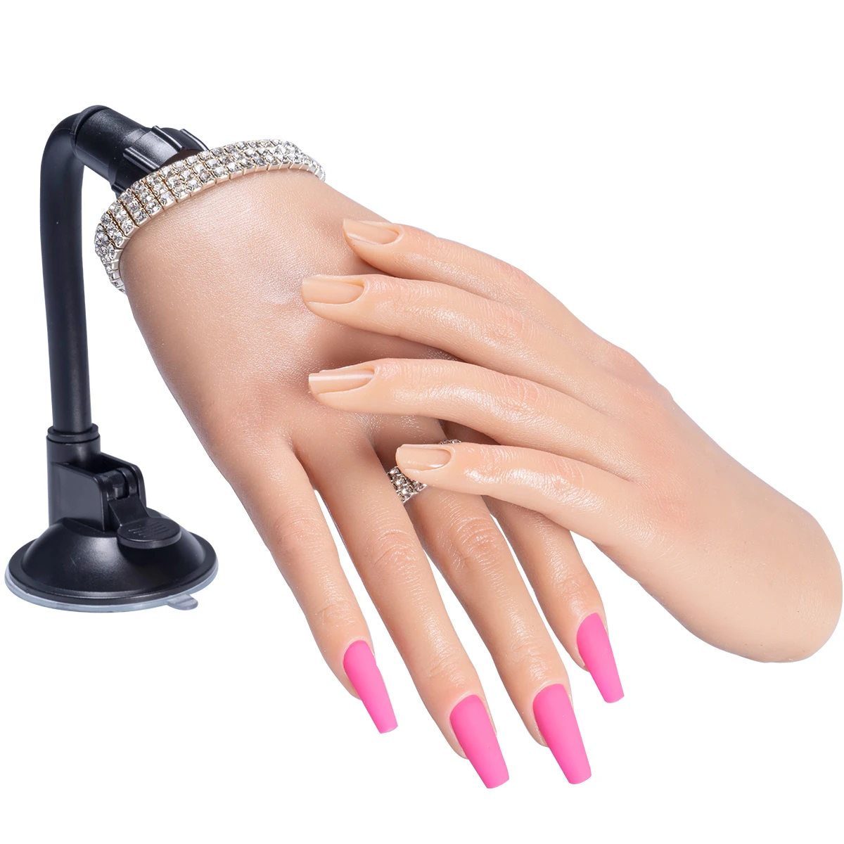 Nail-Training-Fake-Hand-For-Acrylic-Nails-Silicone-Hands-to-Practice ...