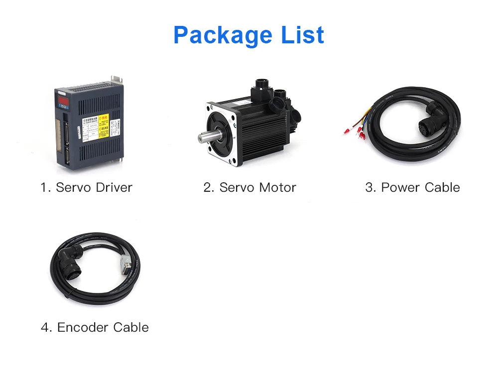 Aubalasti Servo Motor Driver AC Servo Motor Kit 110ST-M05030 220V 1.5 ...