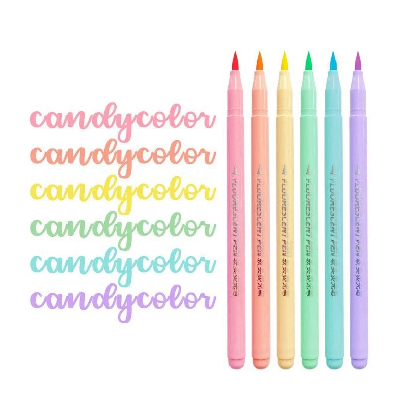 Calligraphy Marker Set Pastel | Brush Pen Pastel Color Art | Set ...