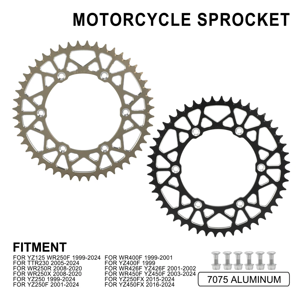Motorcycles-Accessories-Sprockets-48T-150mm-Chain-Gear-For-YZ125-YZ250 ...