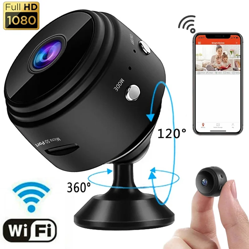 A9 Mini WiFi Camera HD 1080p Remote Wireless Voice Recorder Video ...