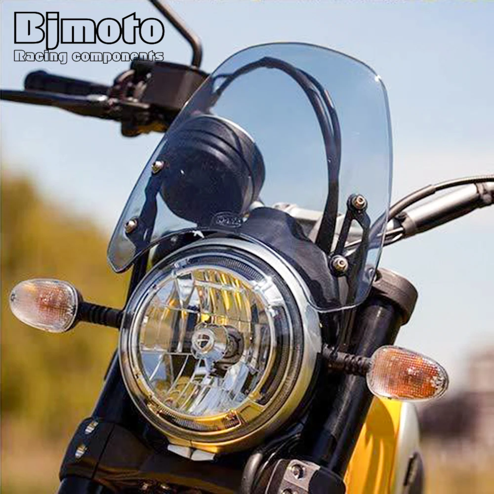 Motorcycle-Windscreen-Windshield-For-Triumph-Thruxton-900-Bonneville ...