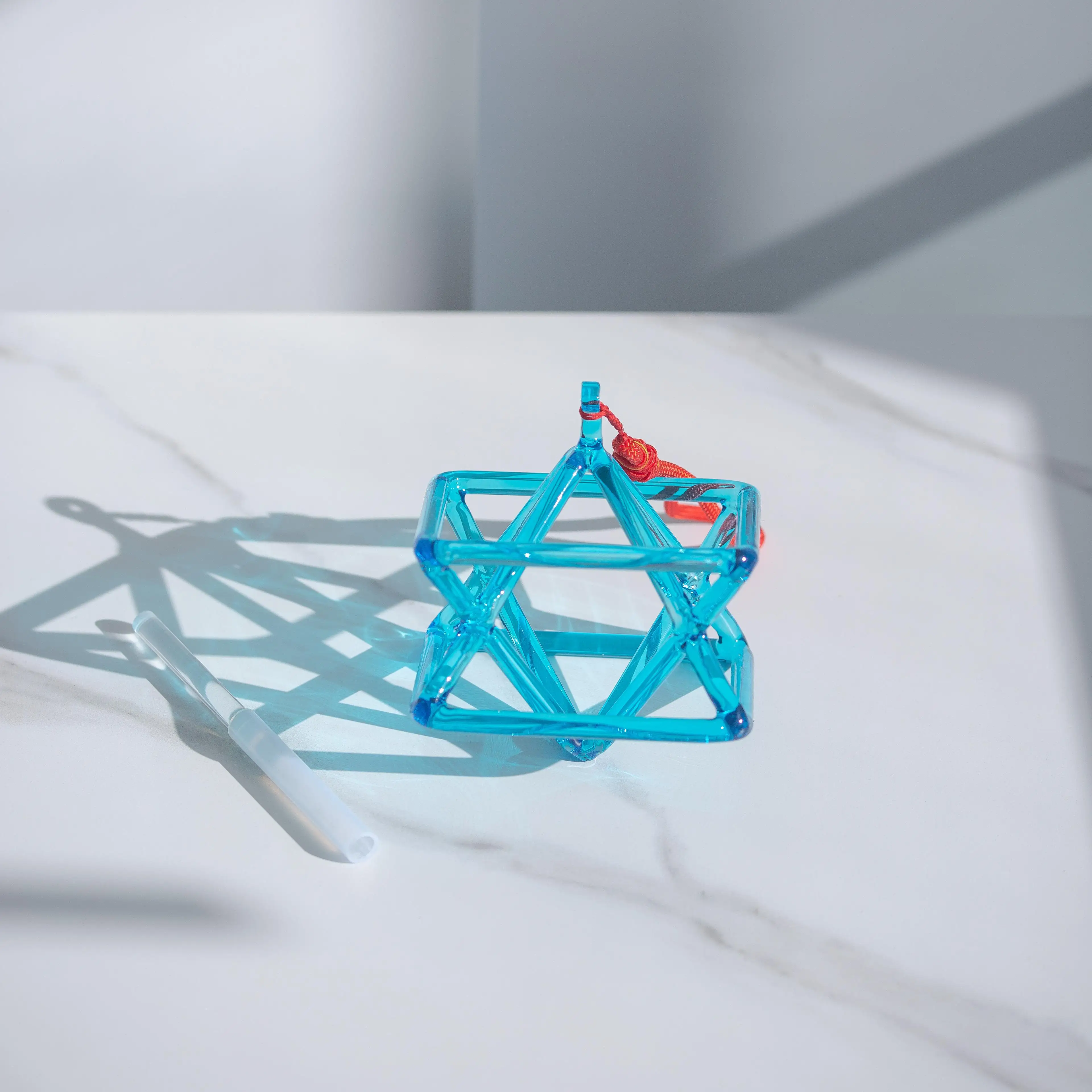 5 inch 6inch Blue merkaba Crystal Singing Pyramid for Healing Energy ...