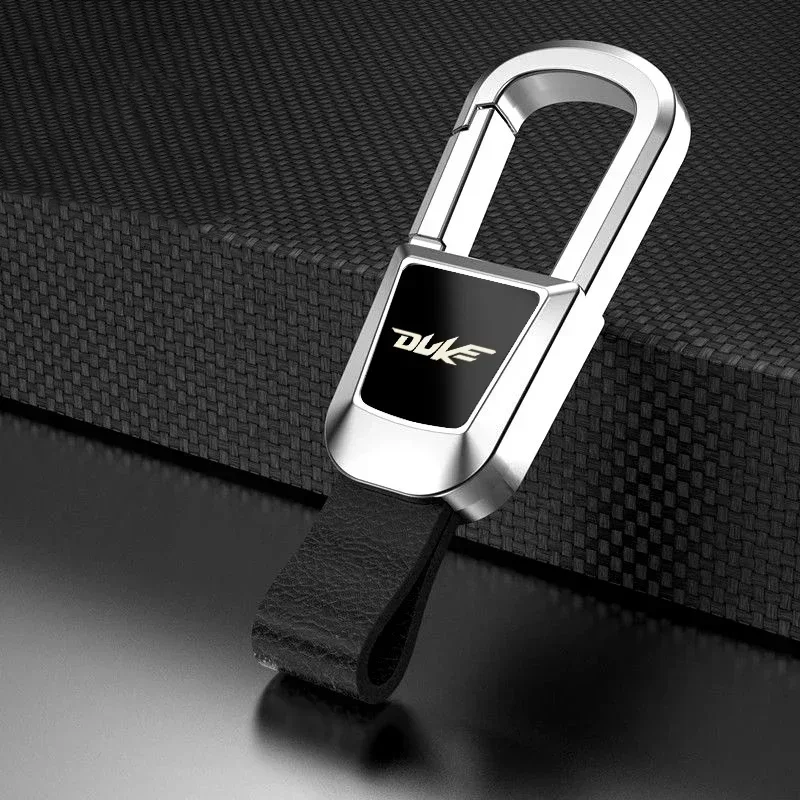 motorcycle keychain Alloy Key chain leather key ring for ktm duke 125 ...
