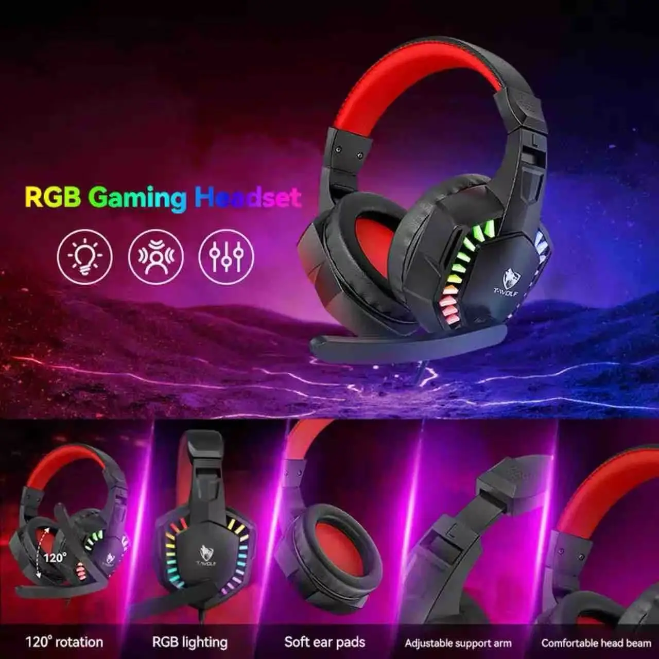 4-in-1 Gaming Keyboard Mouse Headset Combo – The Future Gen Tech