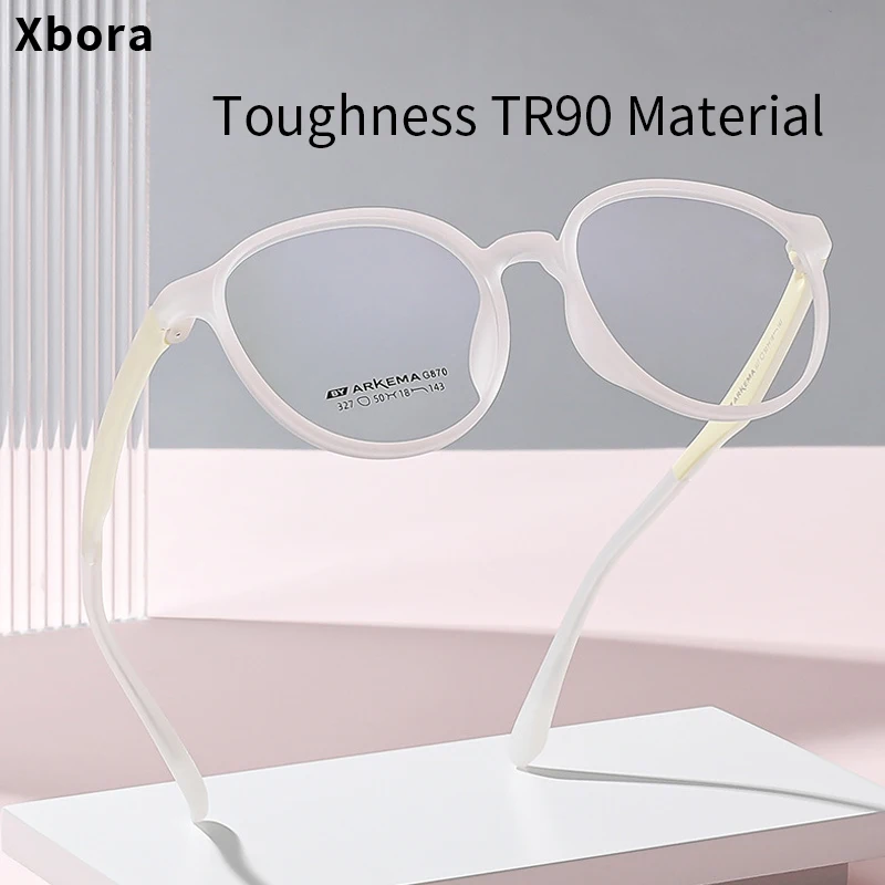 XboraTR90-Oval-Silicone-Children-s-Eyeglass-Frame-Flexible-Retro-Prescription-Frame-Kids-Ultra ...