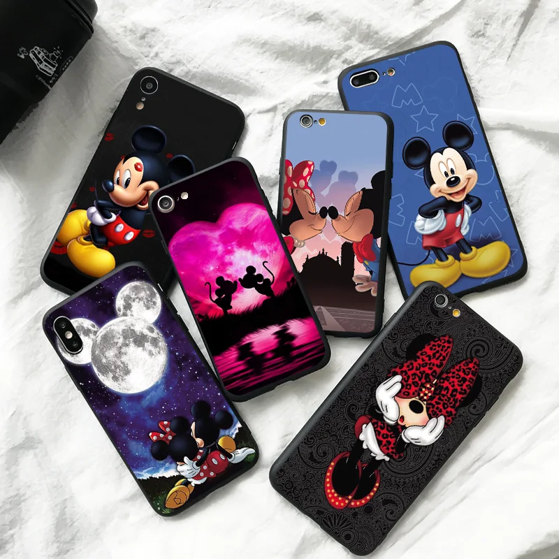Mickey Minnie Mouse Silicone Case For Xiaomi Poco M3 F3 M5 X3 X4 NFC Mi ...