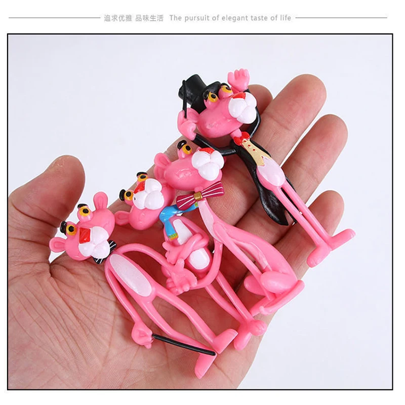 Animation-4pcs-set-Lovely-Panther-action-figure-toys-cute-cartoon-7-8cm ...