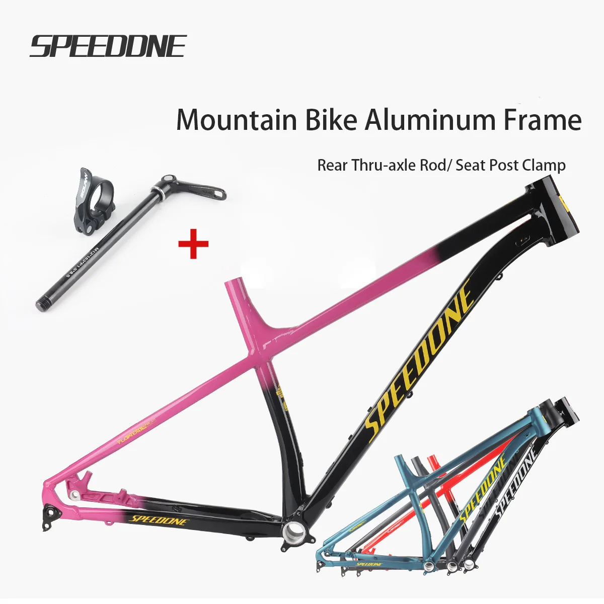 SPEEDONE 29" Mountain Bike Aluminum Alloy Frame Thru-Axle BOOST Inner ...
