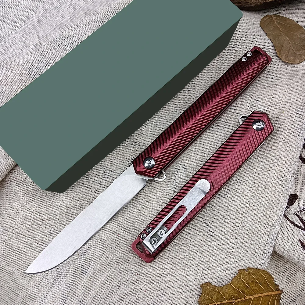 K820-New-CEO-7cr13mov-Blade-Aluminum-Alloy-G10-Handles-Slim-Folding-Pocket-Knife-Bushcraft ...