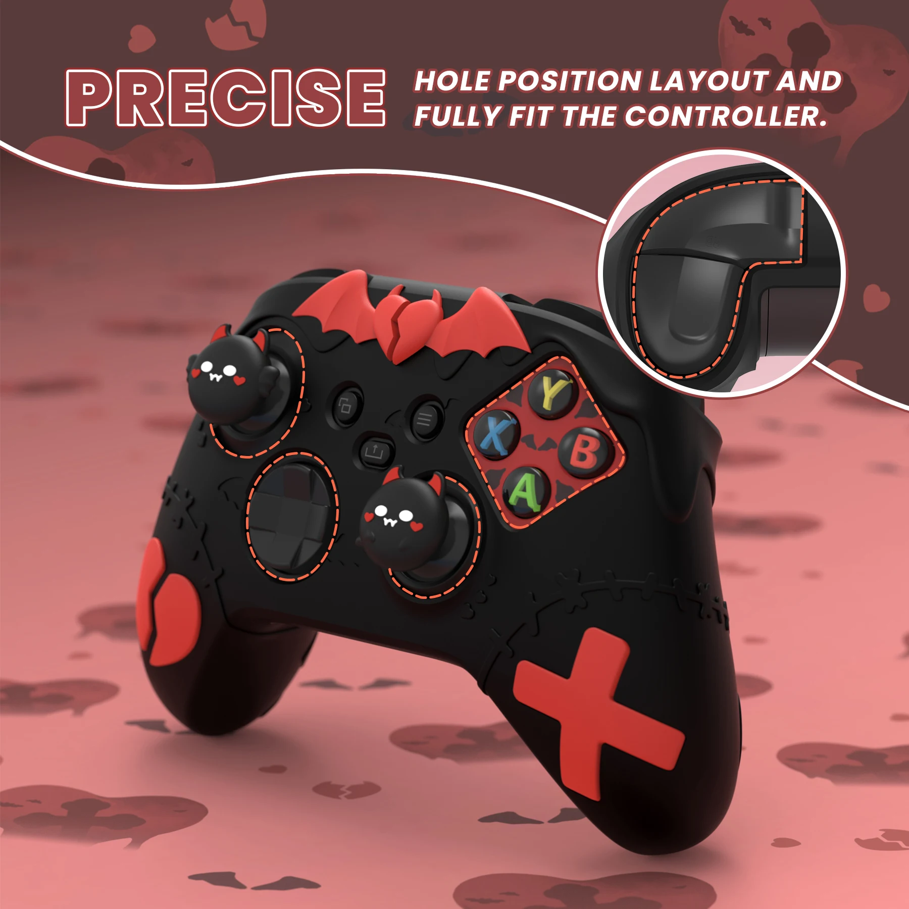 PlayVital Cute Silicone Case Cover for Xbox Series X & S Controller ...
