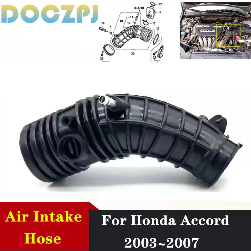 17228-RAA-A00-17288-RAC-A00-Air-Intake-Hose-Cleaner-Tube-For-Honda ...