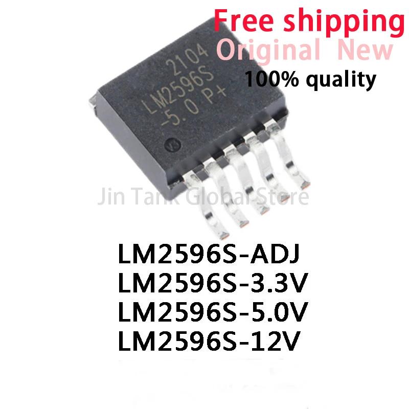 10PCS LM2596S-ADJ TO263 LM2596-ADJ TO-263 LM2596S-5.0 LM2596-5.0 ...