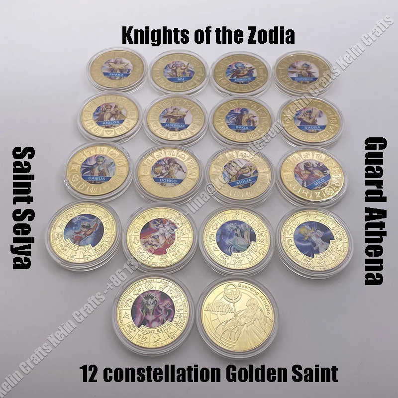 Moneda-chapada-en-oro-de-Saint-Seiya-coleccionable-desaf-o-japon-s ...