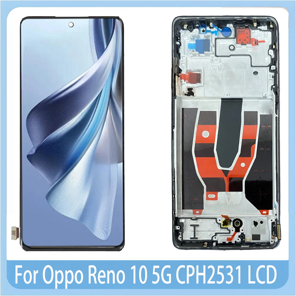 6-7-Original-AMOLED-For-Oppo-Reno-10-5G-CPH2531-LCD-Display-Touch ...