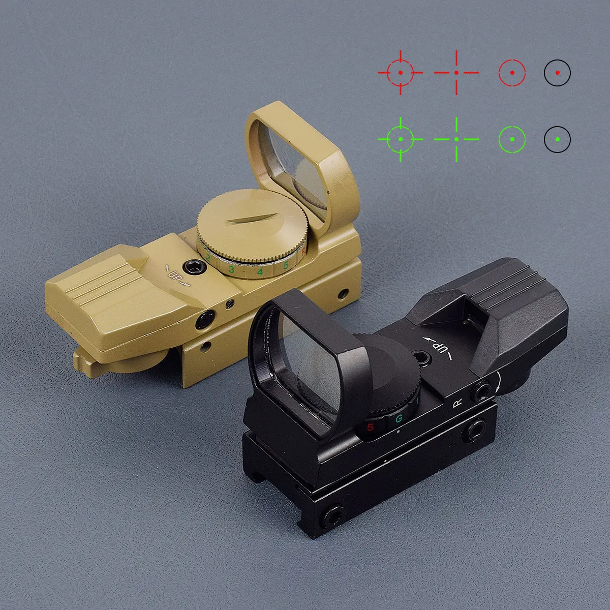 Tactical Red Dot Scope DE QD Dovetail Riflescope Reflex Optics Airsoft ...