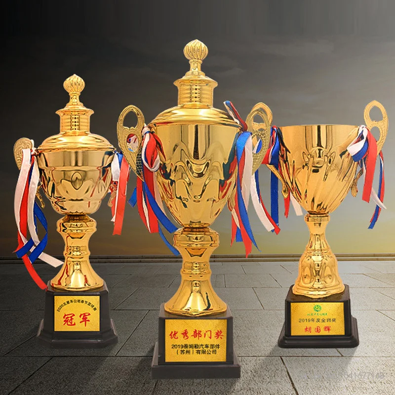 Gold-Foil-Stickers-Custom-Trophy-Metal-Trophy-annual-Meeting-Award ...