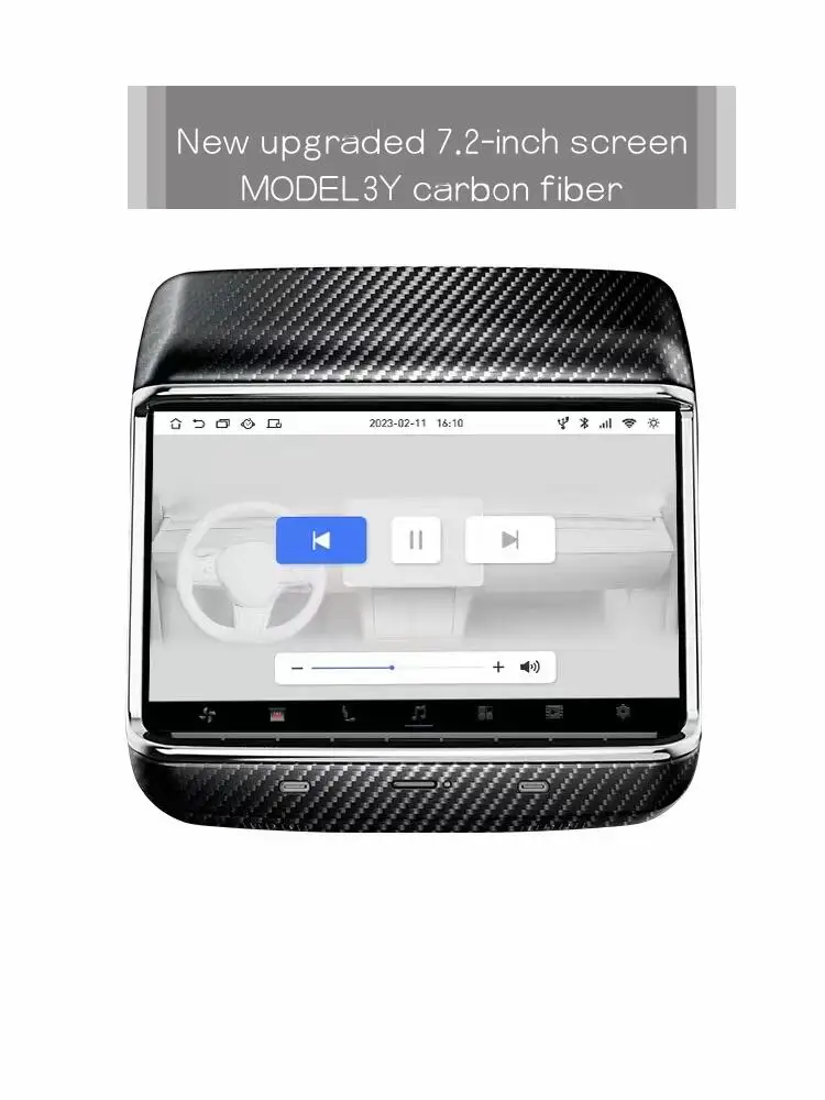 New-7-2-Model-3-Y-Rear-Entertainment-Climate-Control-Display-Andriod ...