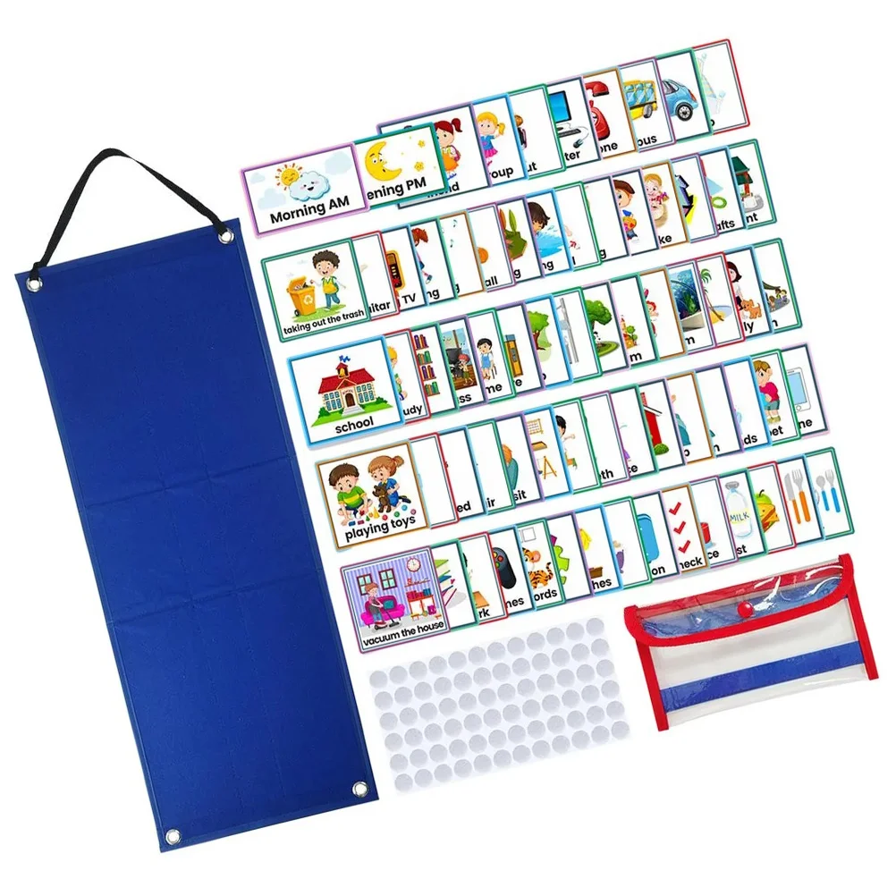 Kids-Visual-Schedule-Calendar-Chart-Autism-Learning-Materials-Learning ...