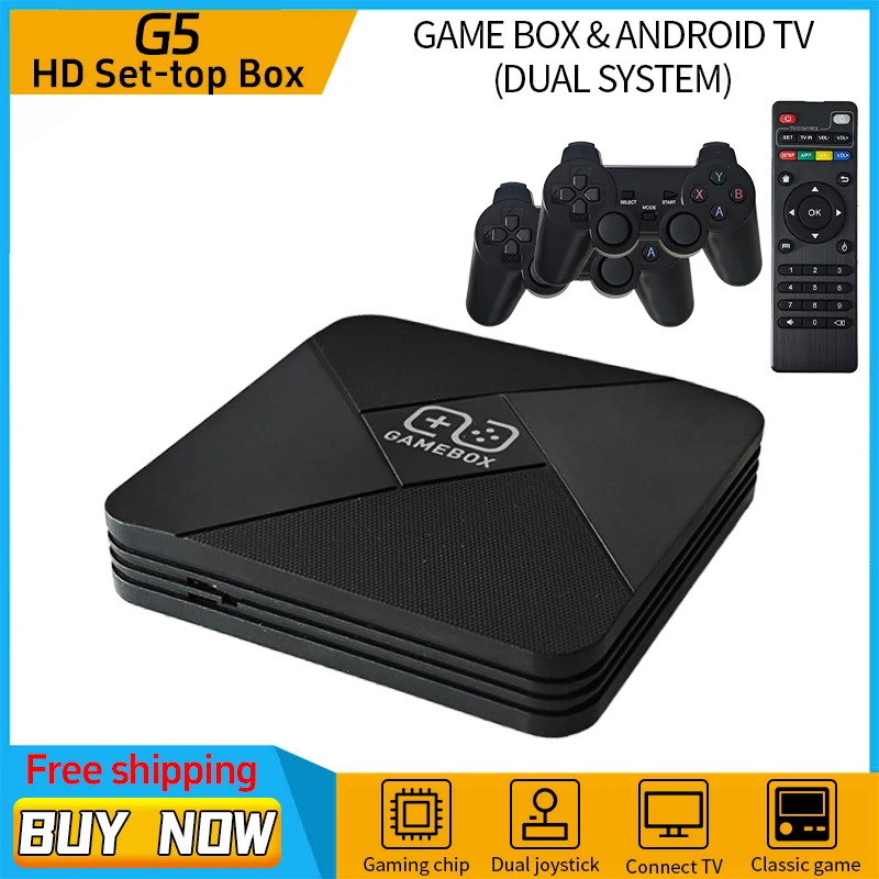 G5 Retro Handheld Game Console Over 10+Simulator Box Dual-System Retro ...