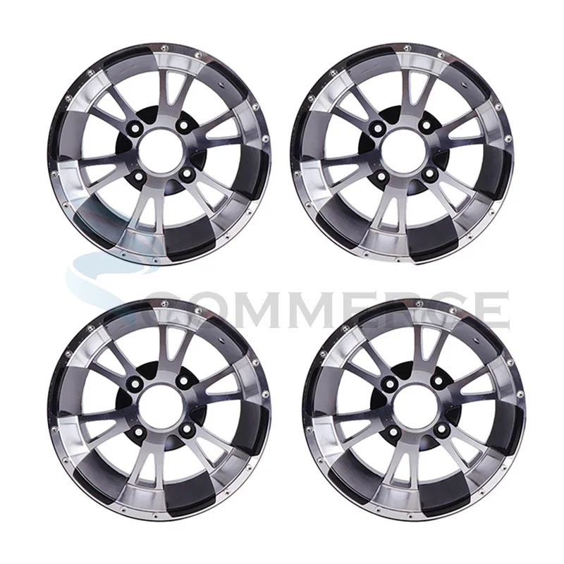 4-Pcs-12-inch-Aluminum-Alloy-Front-Rear-Wheel-Hub-12x6-12x8-Rim-For ...