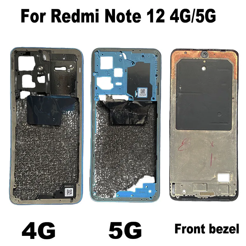 For-Xiaomi-Redmi-Note-12-4G-5G-Middle-Frame-Housing-Case-Middle-Frame ...