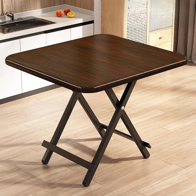 Folding Dining Table Portable 80X80Cm Compact Square Lightweight Carry ...