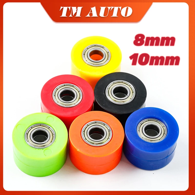8mm-10mm-Drive-Chain-Pulley-Roller-Slider-Tensioner-Wheel-Guide-For-CRF ...