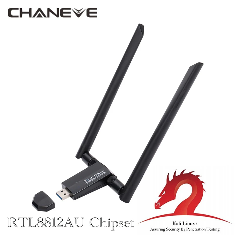 Chaneve Kali Linux Wifi Dongle Rtl8812au Chip Dual Band 1200mbps ...